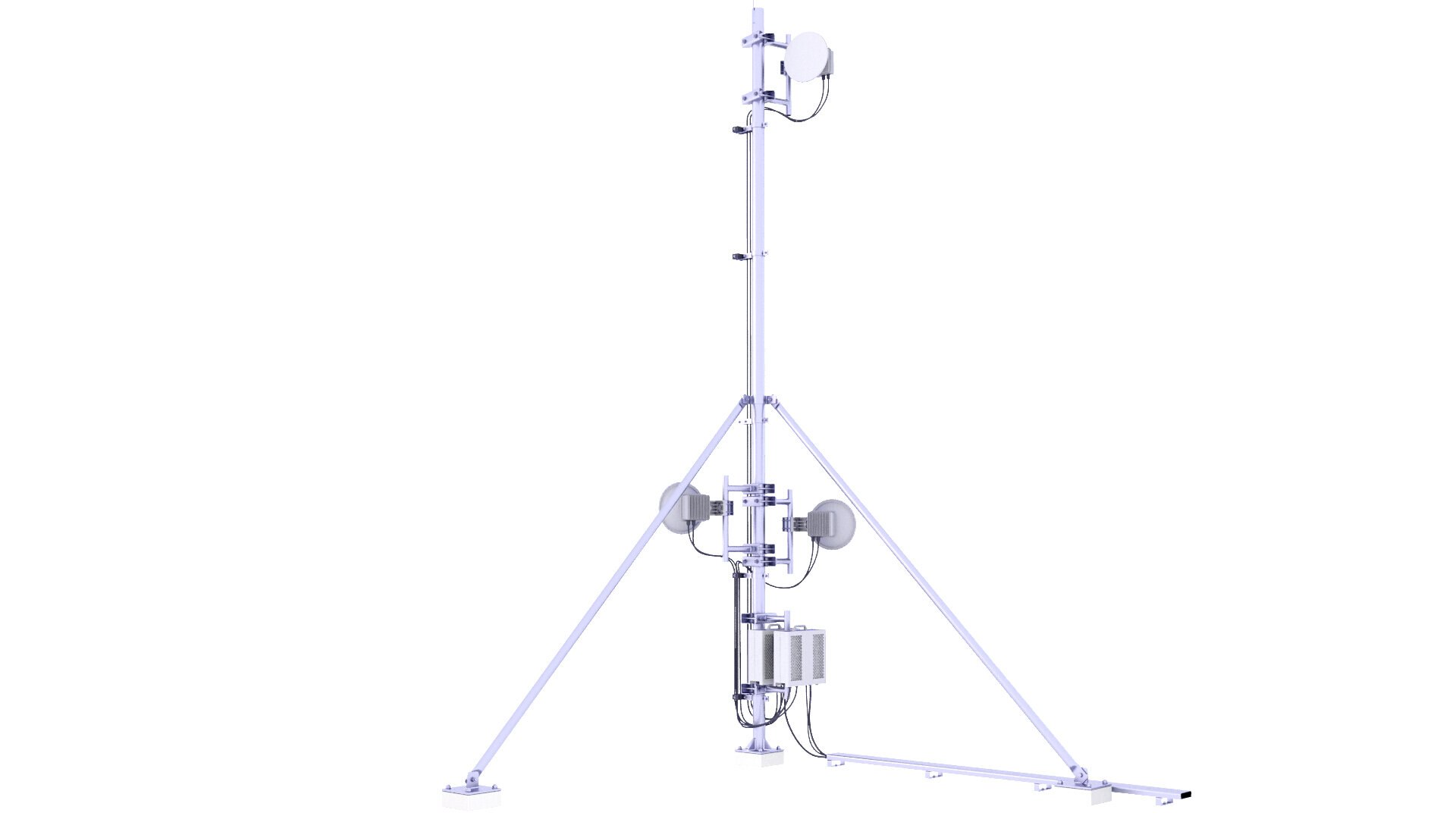 Rooftop Cell Tower 9 3D Model - TurboSquid 1822573