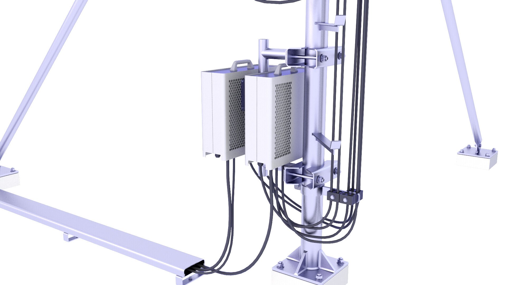 Rooftop Cell Tower 9 3D Model - TurboSquid 1822573