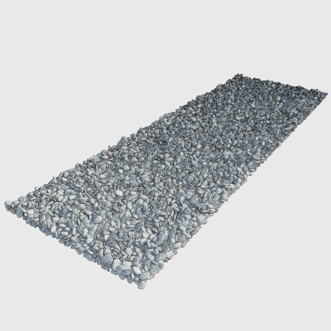 Black Pebbles 3d Model