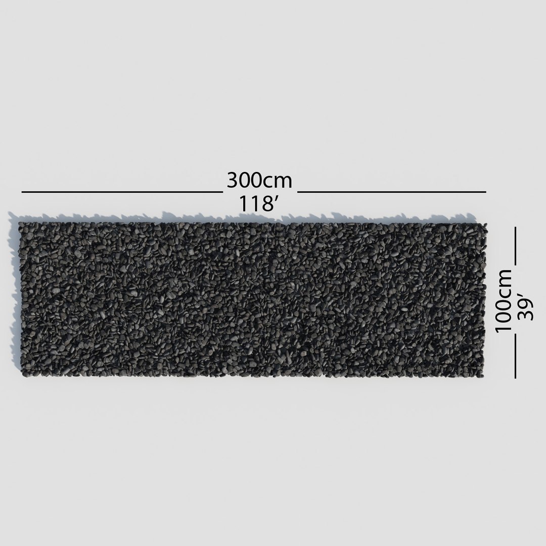 Black Pebbles 3d Model