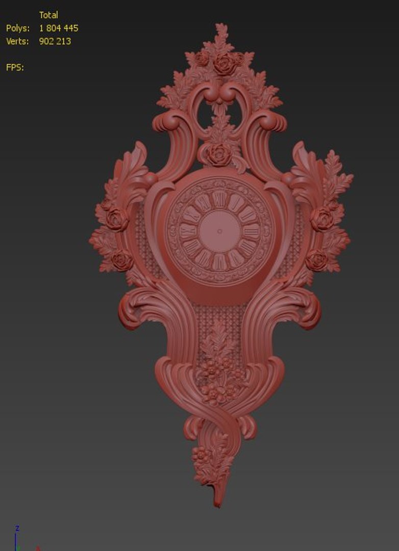 Clock Face Model - TurboSquid 1417671