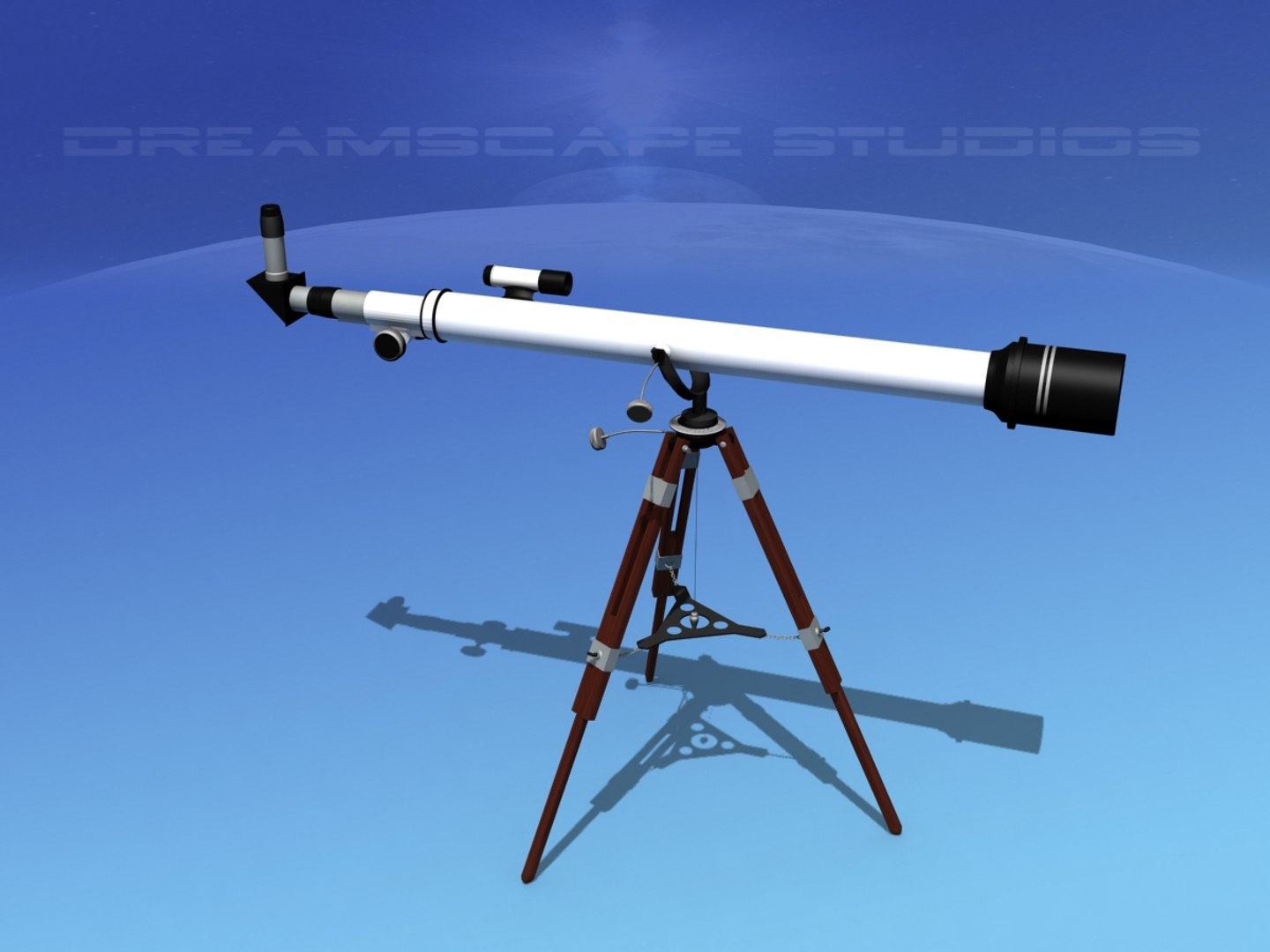 Refractor telescope 3D - TurboSquid 1212690