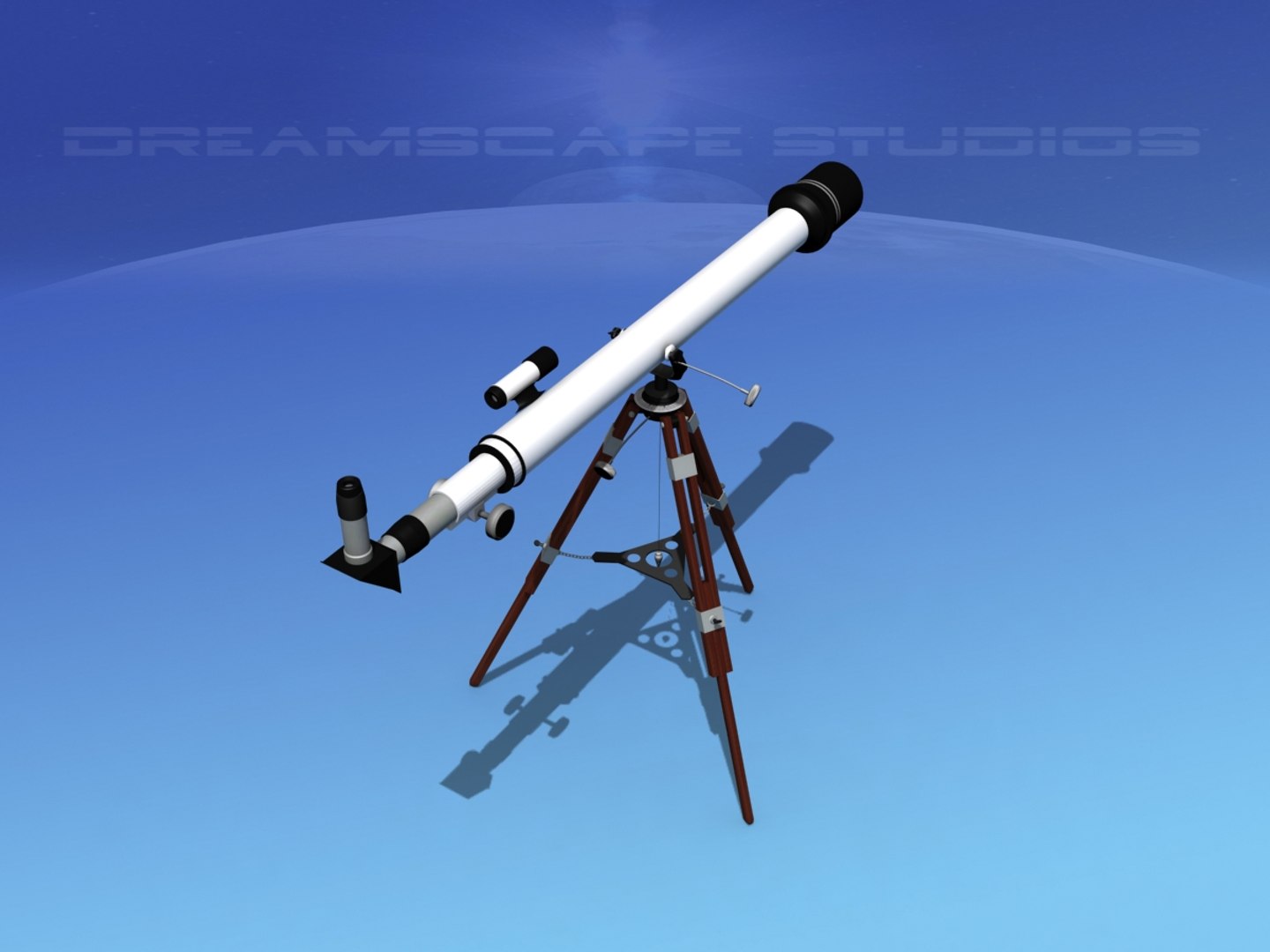 Refractor telescope 3D - TurboSquid 1212690
