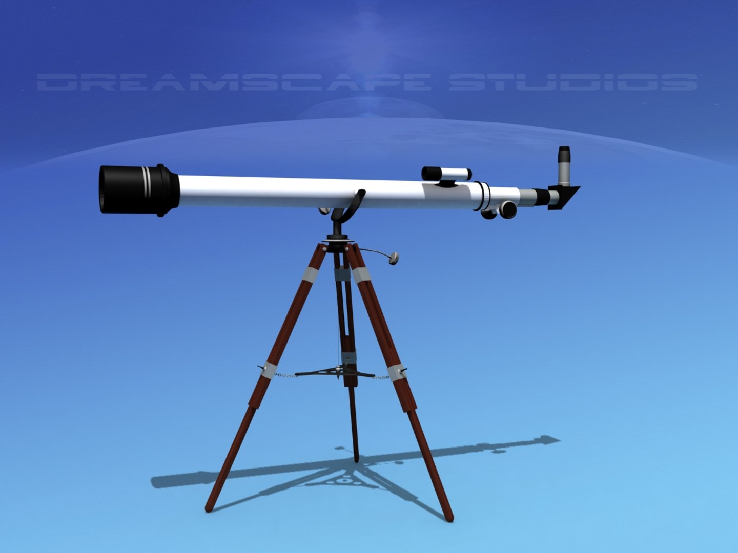 Refractor telescope 3D - TurboSquid 1212690