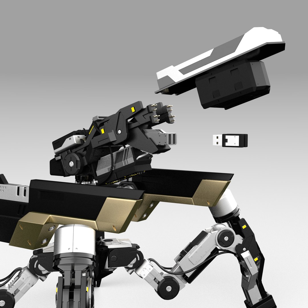 Robot Quadbot 111f Model Turbosquid 1523286