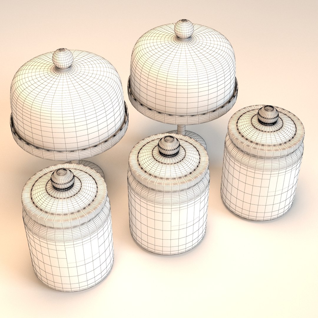 3d Cookie Jars Model