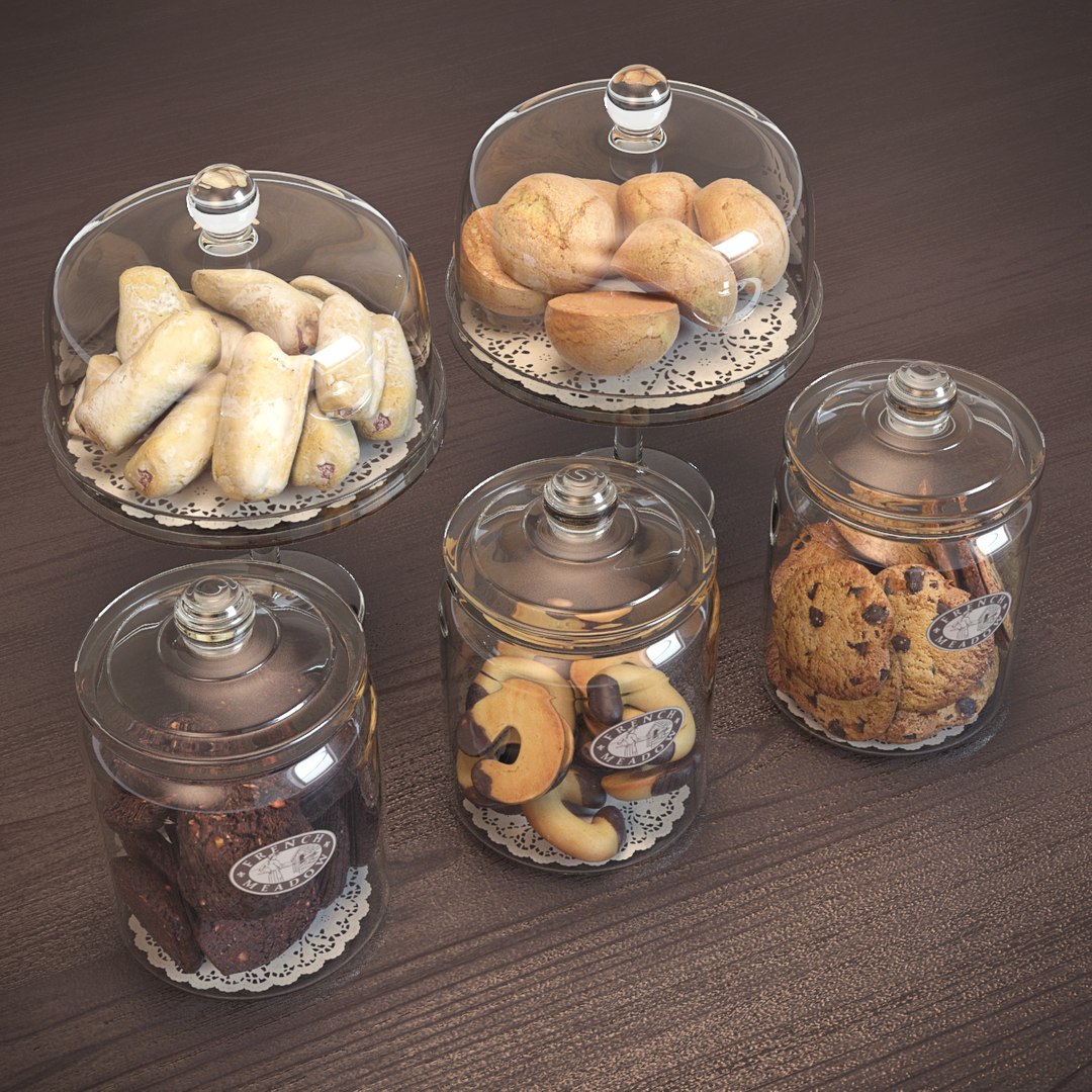 3d Cookie Jars Model