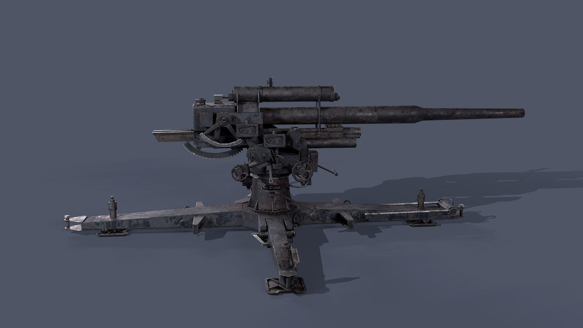 3D war 2 aa gun - TurboSquid 1707432