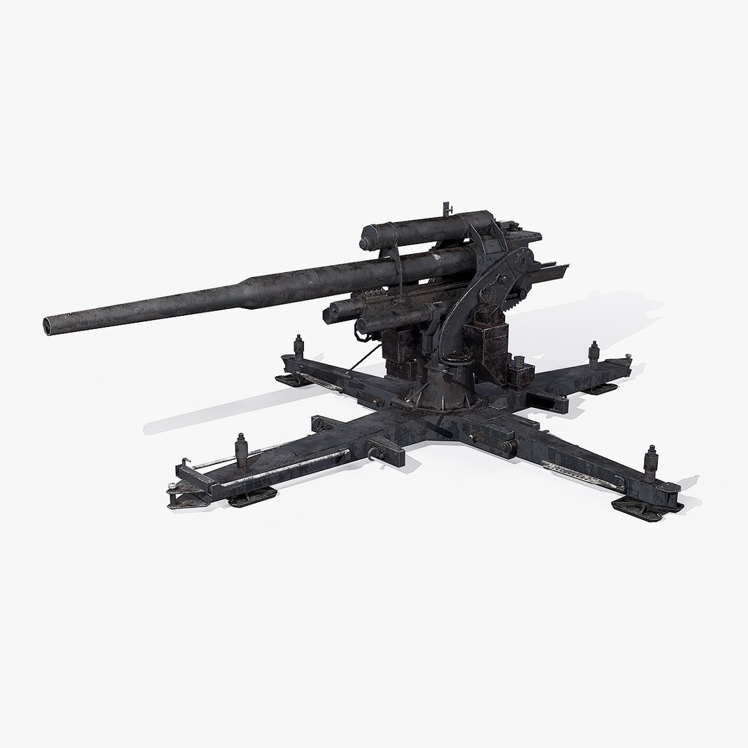 3D war 2 aa gun - TurboSquid 1707432
