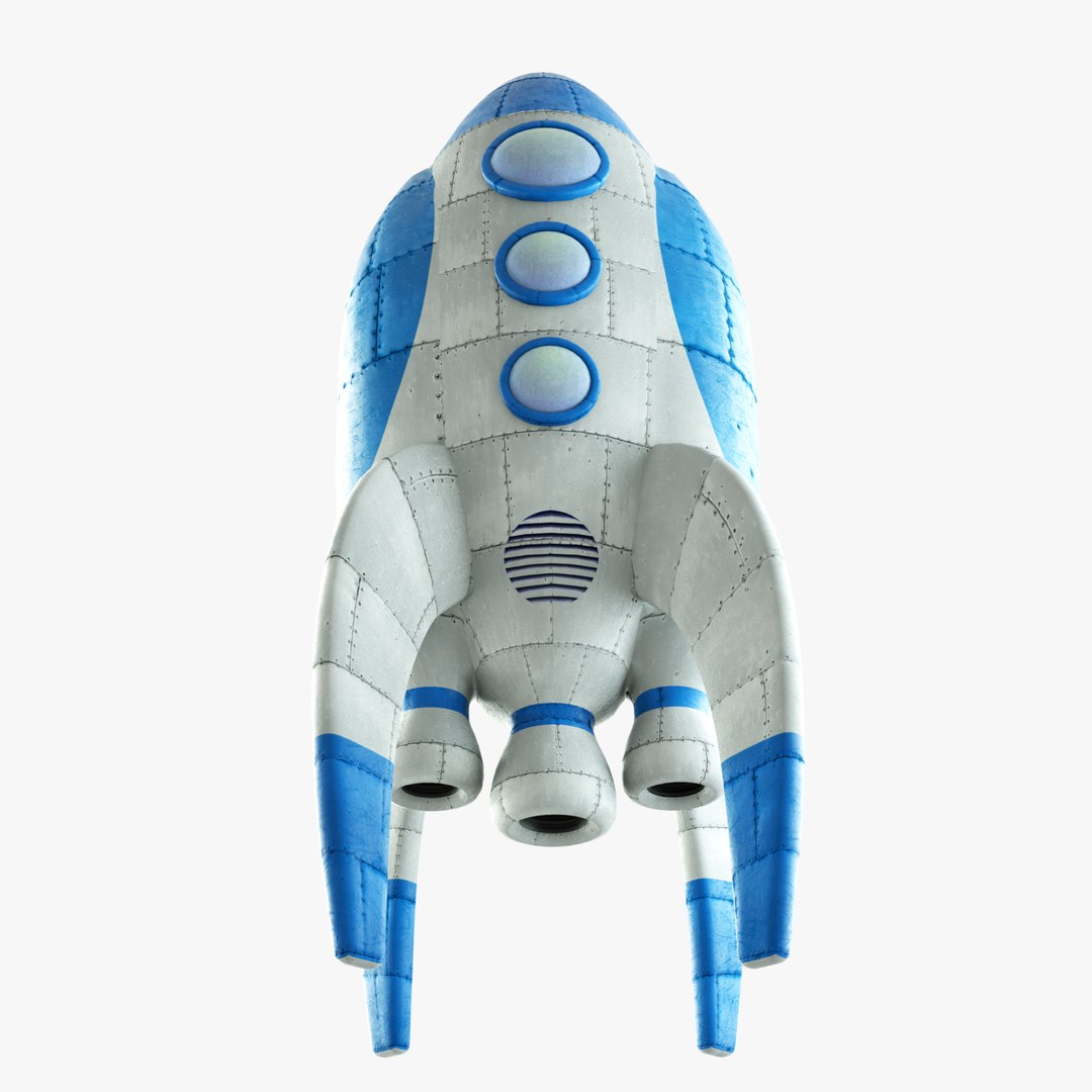 3d model retro rocket pack