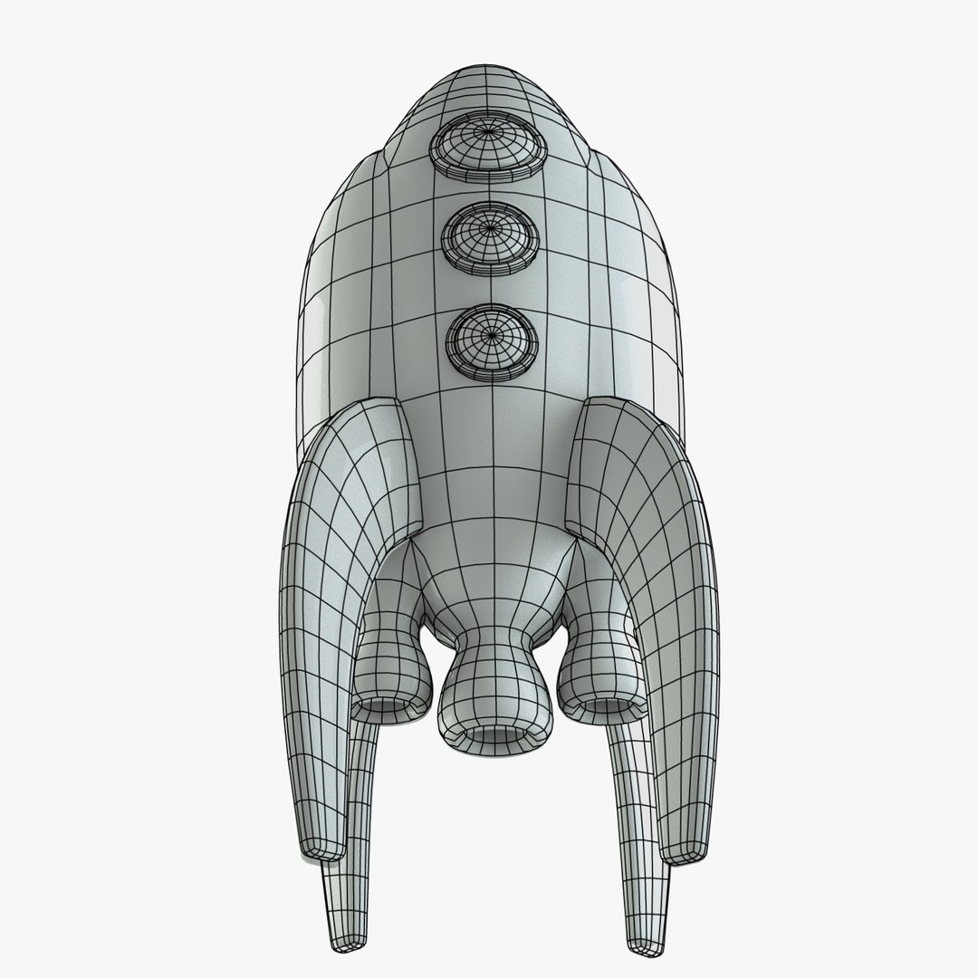 3d model retro rocket pack