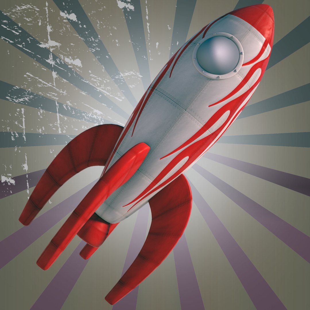 3d model retro rocket pack