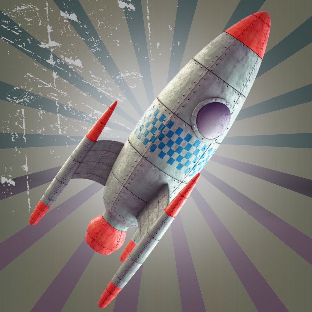 3d model retro rocket pack