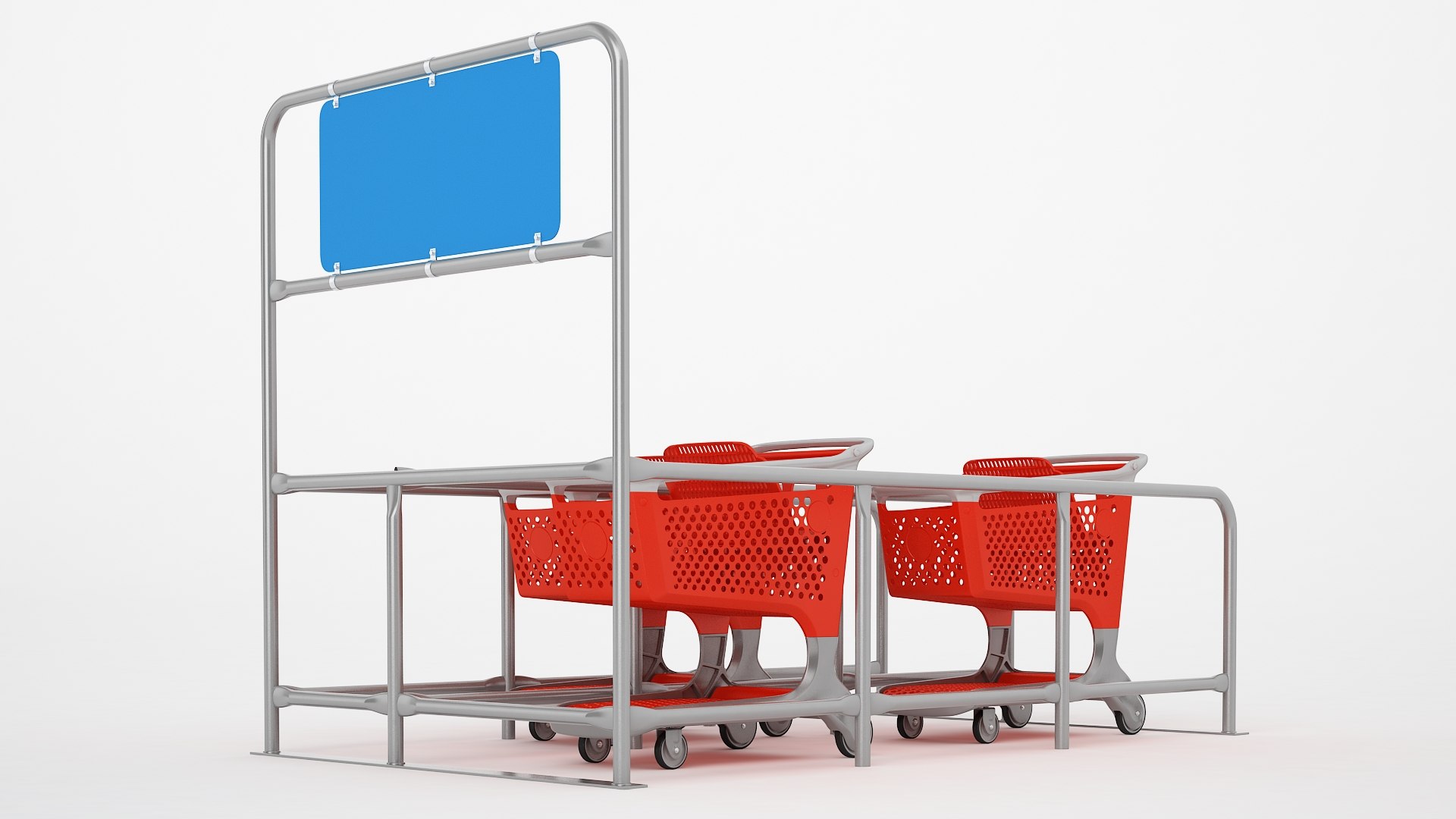 Shopping Cart Return 08 Model - TurboSquid 2032719