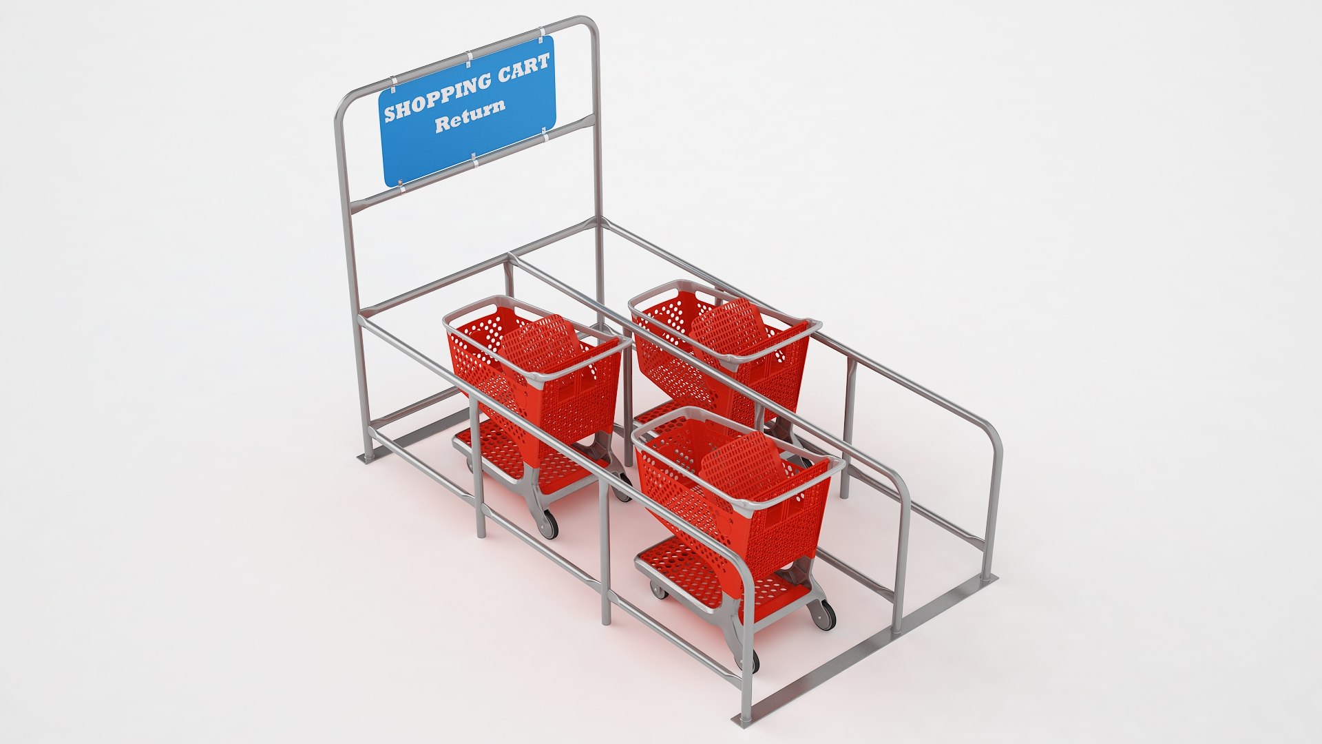 Shopping Cart Return 08 Model - TurboSquid 2032719