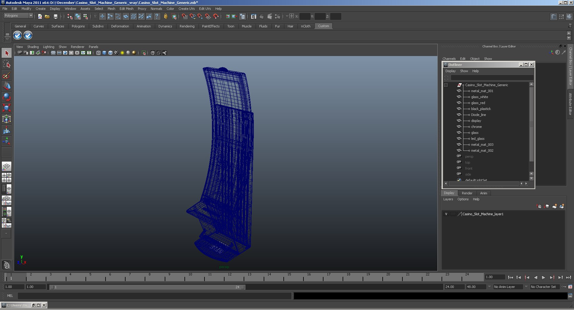 Casino Slot Machine Screen 3D - TurboSquid 1359059