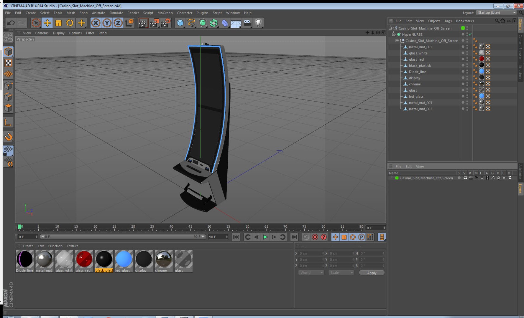 Casino slot machine screen 3D - TurboSquid 1359059