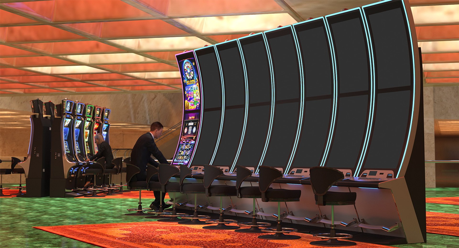 Casino Slot Machine Screen 3D - TurboSquid 1359059