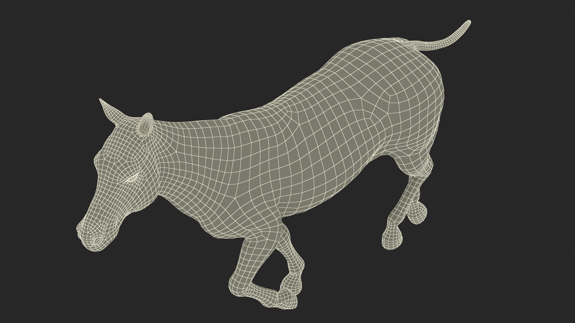 3D Striped Equine Running Model - TurboSquid 2368370
