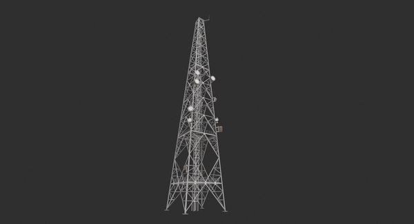 3D telecommunication tower - TurboSquid 1271856