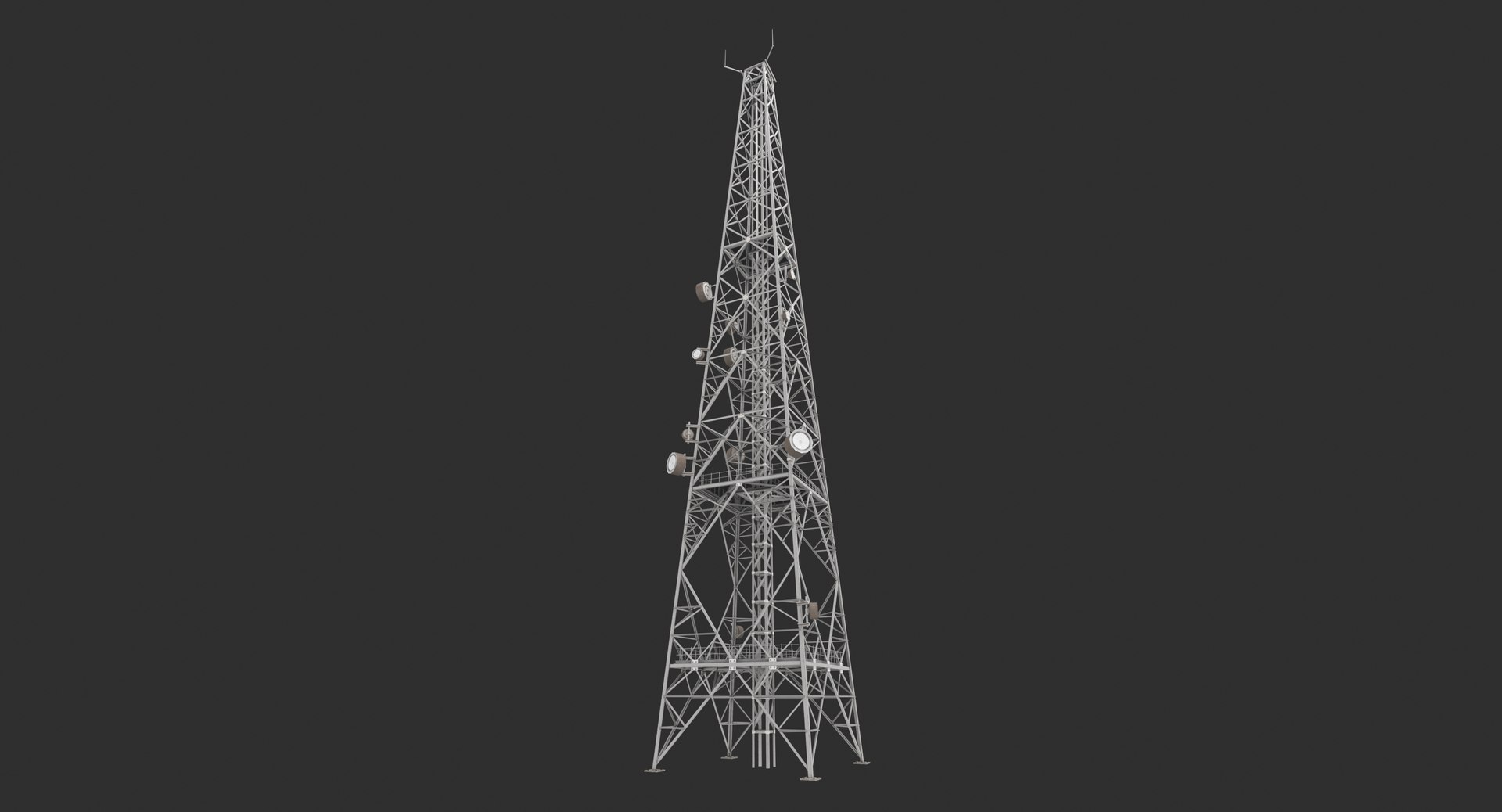 3D Telecommunication Tower - TurboSquid 1271856