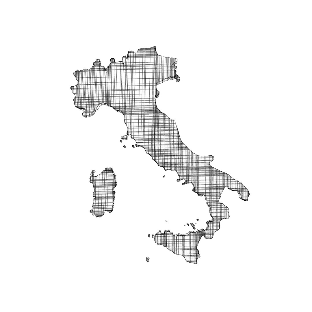3d Model Italy Country