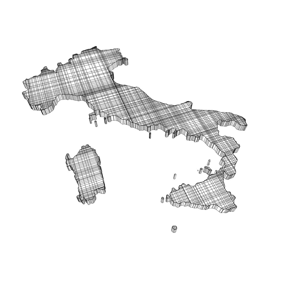 3d Model Italy Country