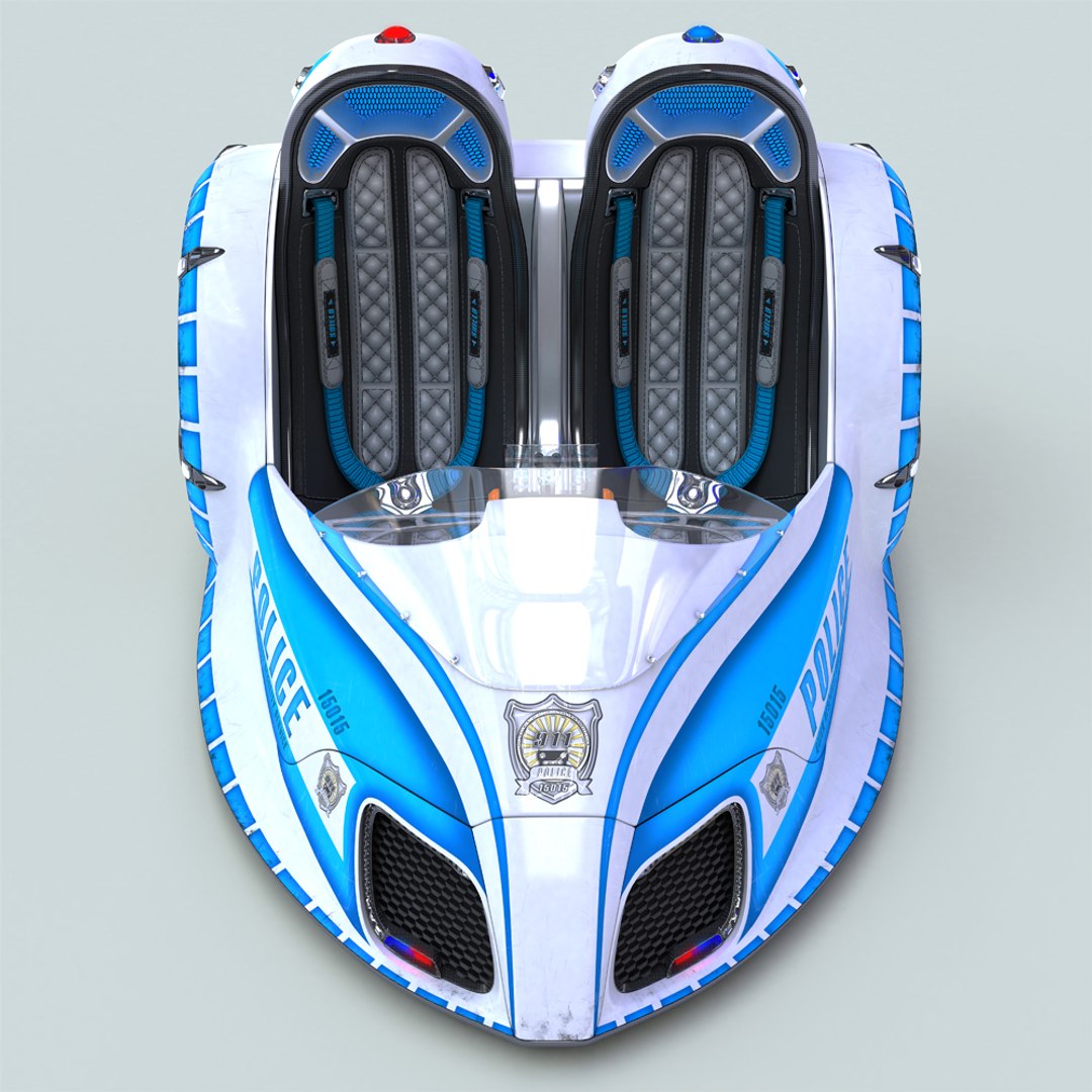 Electric Mobile Police Car Model - TurboSquid 1517024