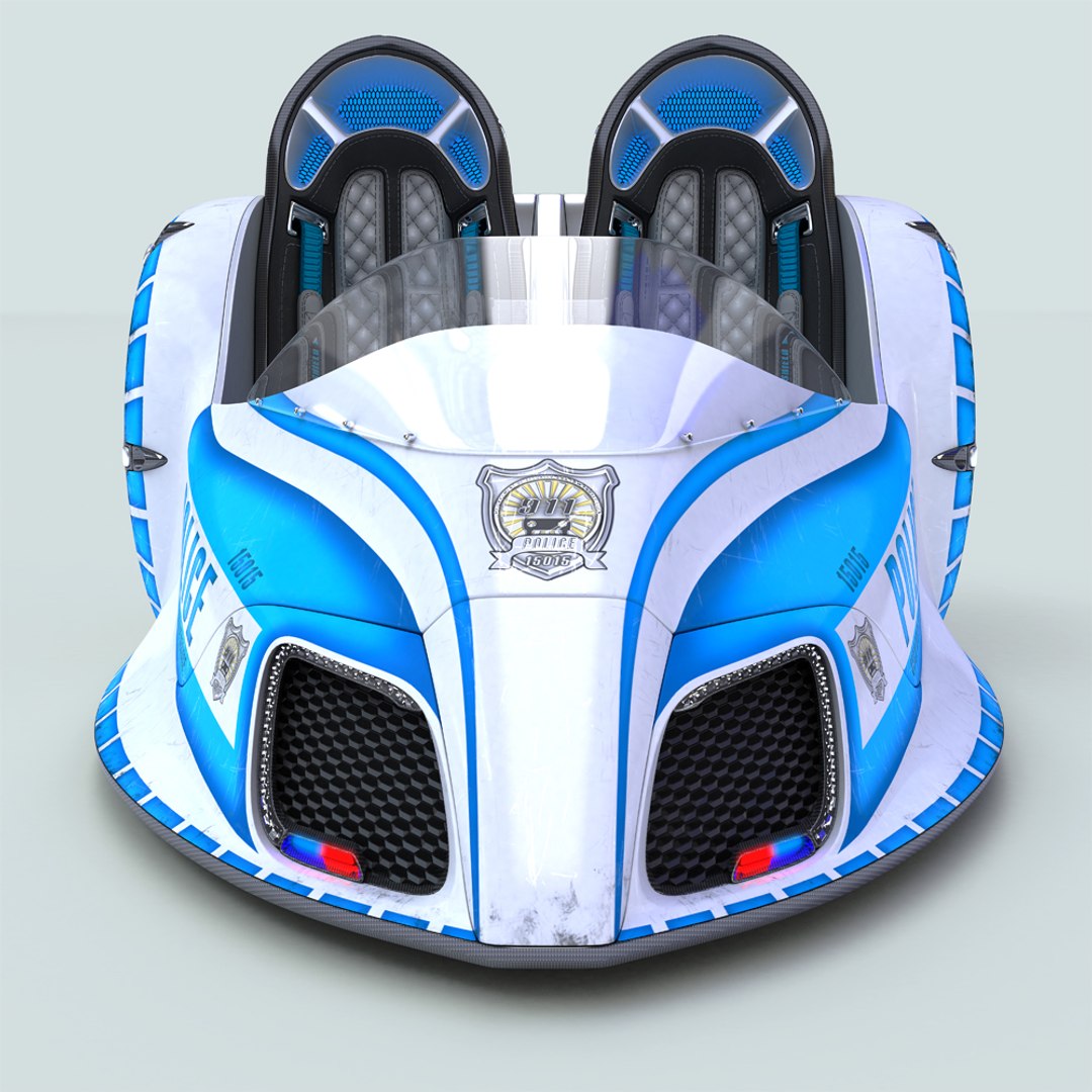 Electric Mobile Police Car Model - TurboSquid 1517024