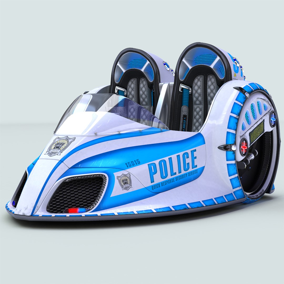 Electric Mobile Police Car Model - TurboSquid 1517024