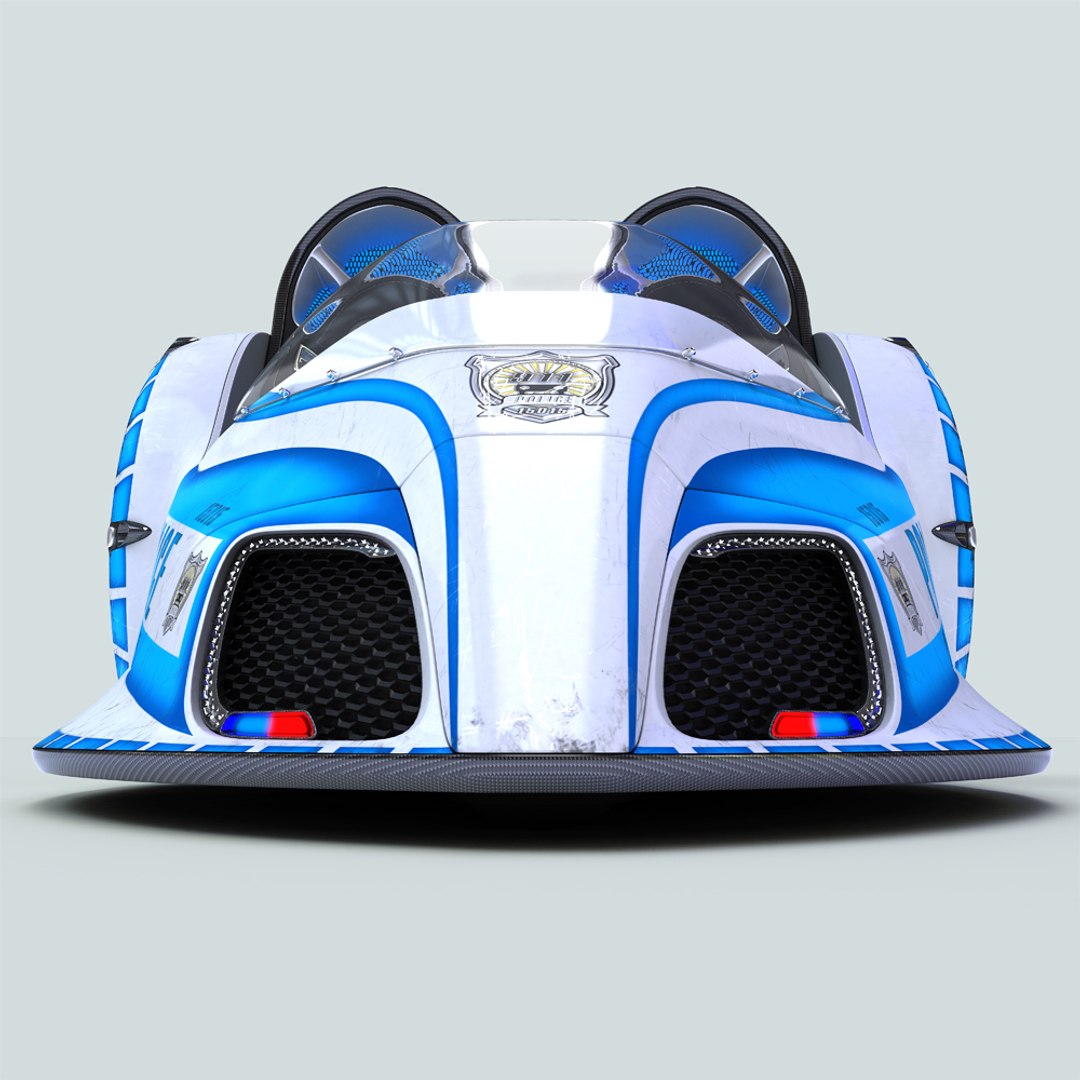 Electric Mobile Police Car Model - TurboSquid 1517024