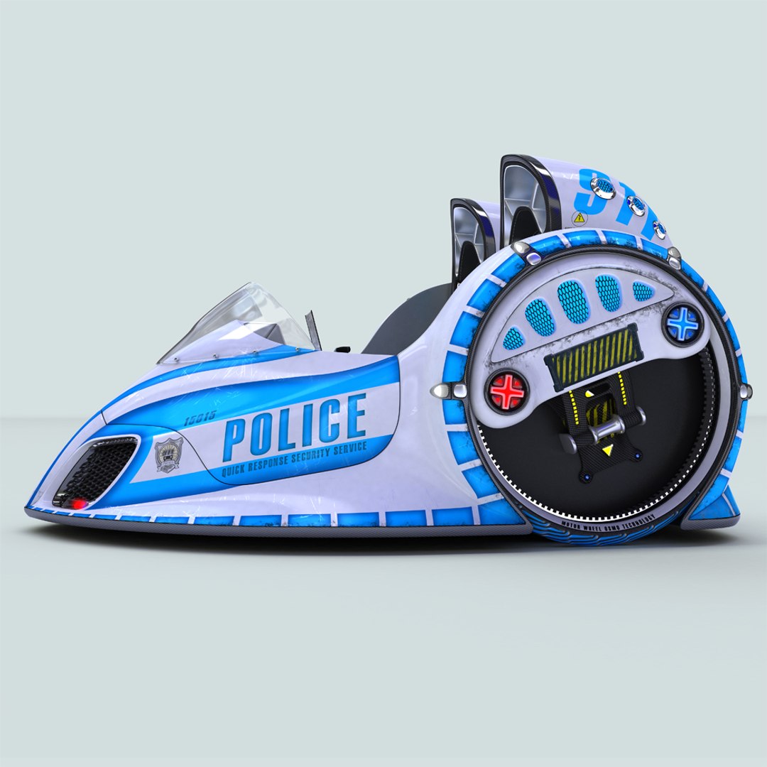 Electric Mobile Police Car Model - TurboSquid 1517024