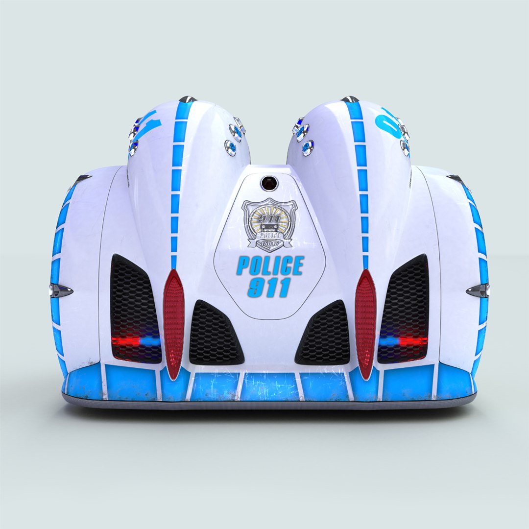 Electric Mobile Police Car Model - TurboSquid 1517024