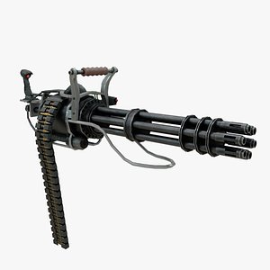 Blender Minigun Models | TurboSquid