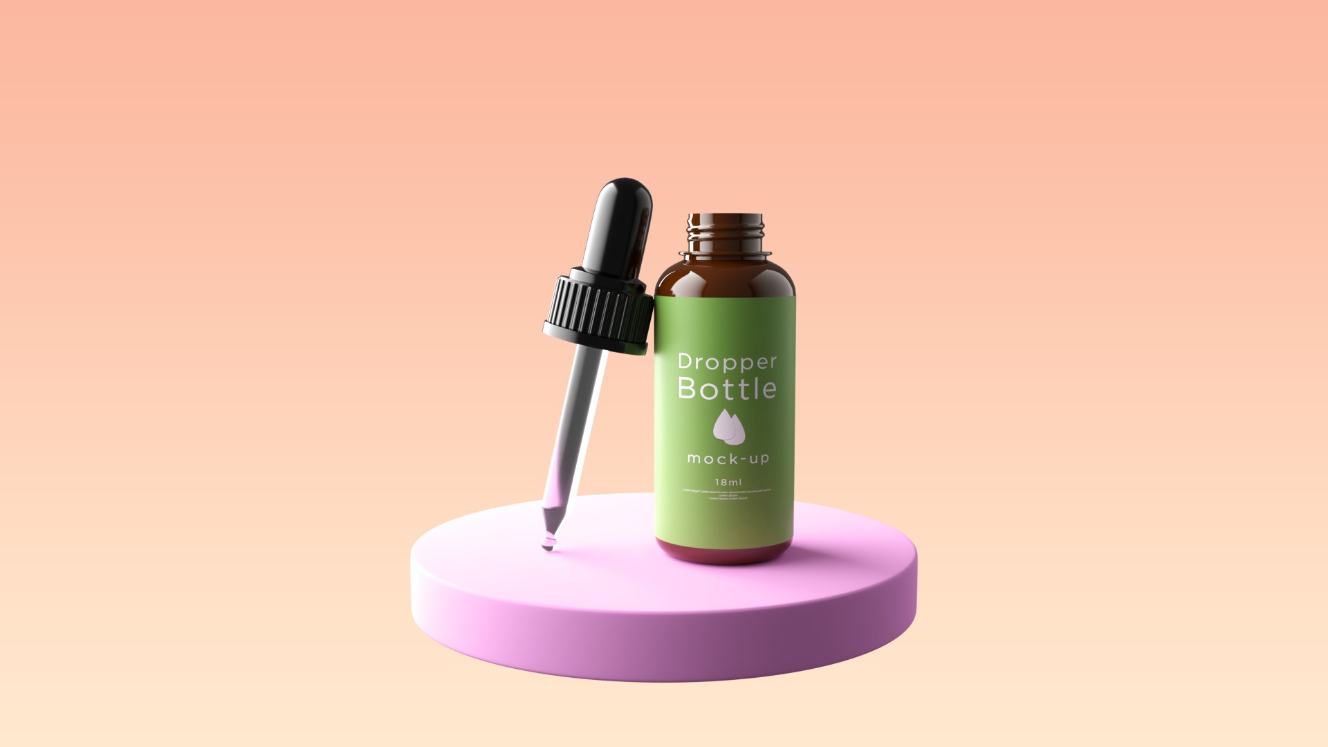 Premium-Quality Highly Detailed Dropper Bottle 3D Model For Commercial ...