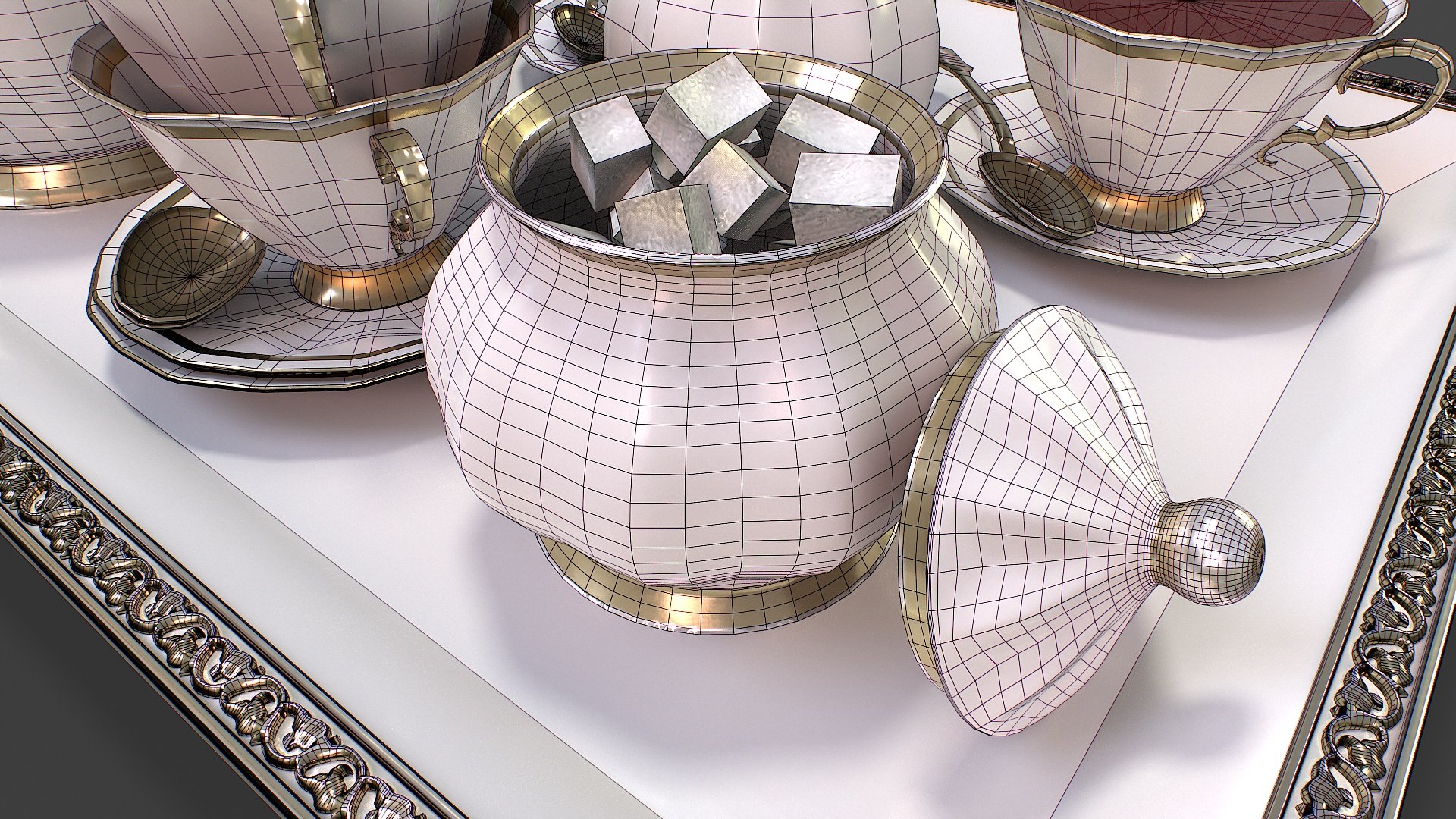 Tea Set 3D Model 3D - TurboSquid 2148032