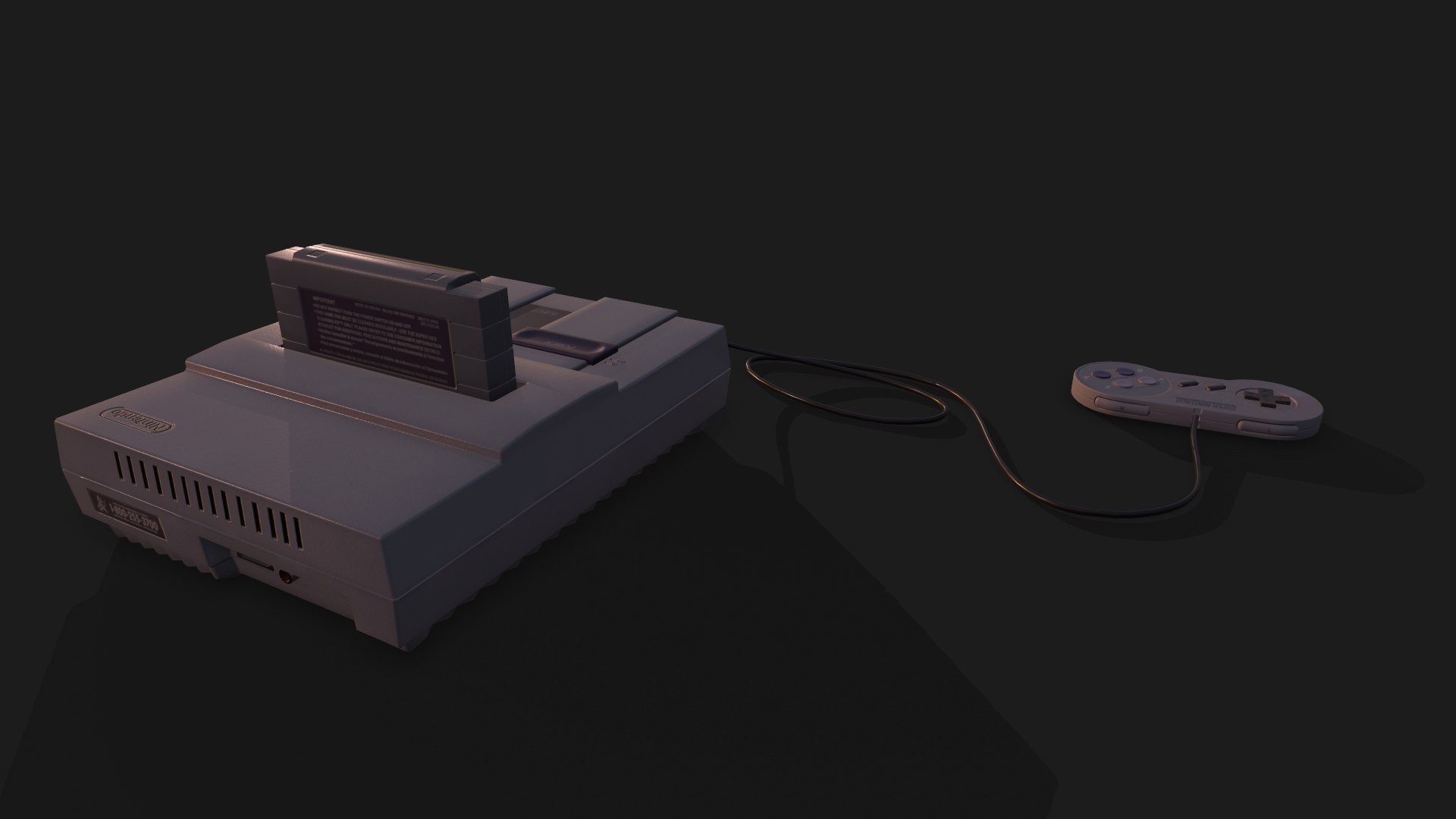 3D Super Nintendo Entertainment - TurboSquid 1271874