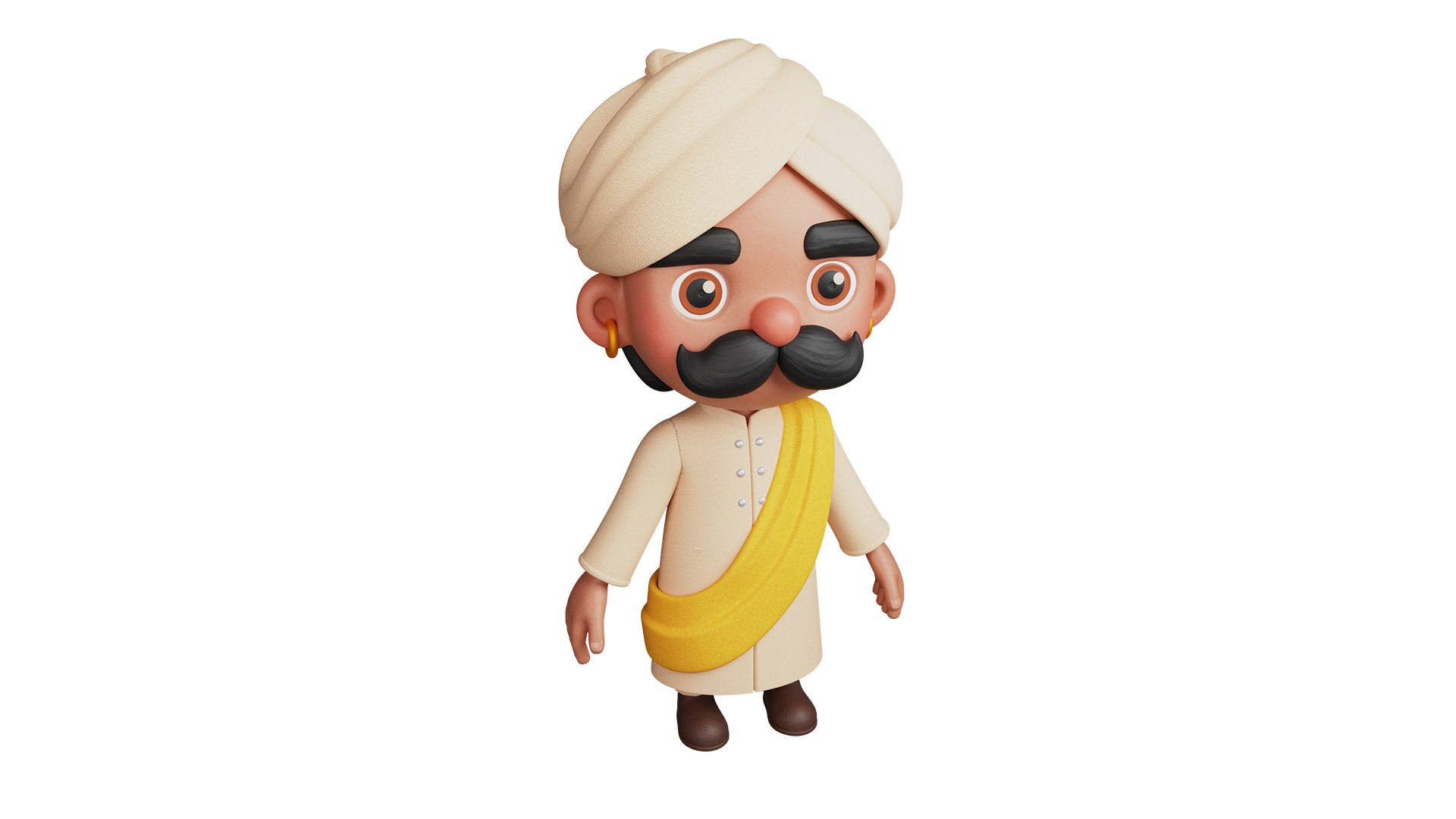 3D Munim Ji Cartoon Character 3d Model - TurboSquid 2230502