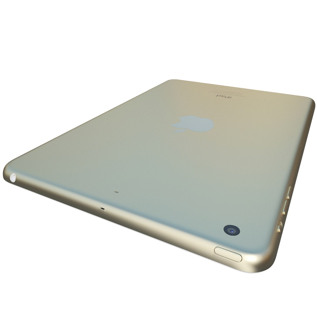 realistic apple ipad mini 3d model