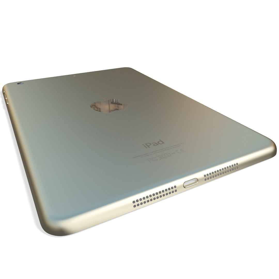 realistic apple ipad mini 3d model