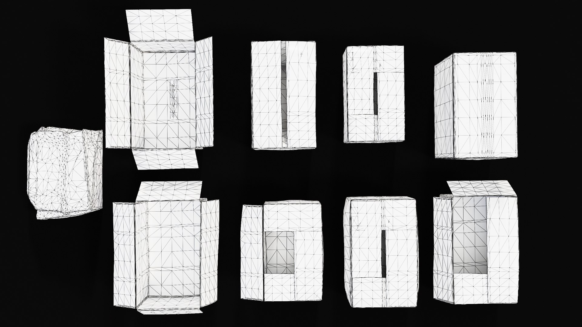 Cardboard Boxes Trash - PBR Game Ready model - TurboSquid 2134972