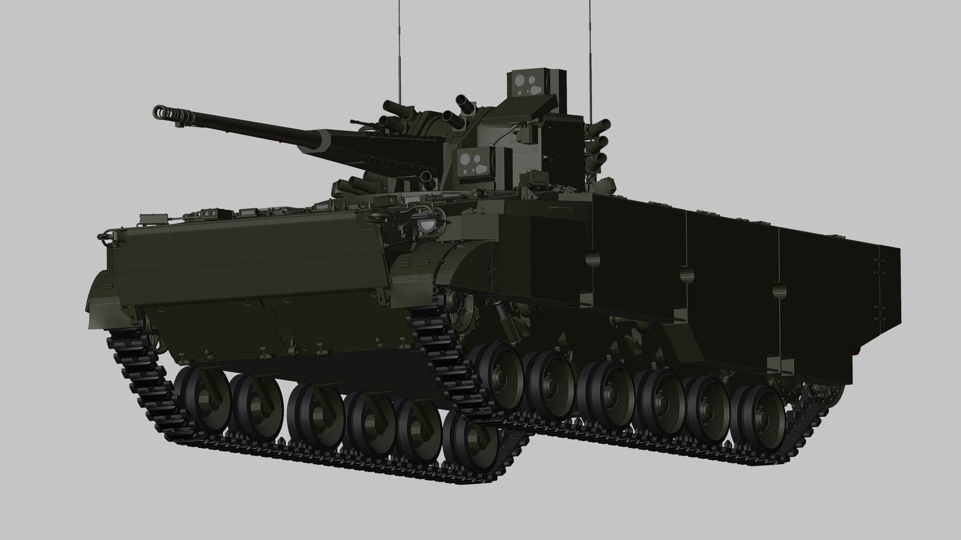 2S38 Derivatsiya-PVO 3D Model - TurboSquid 2331997