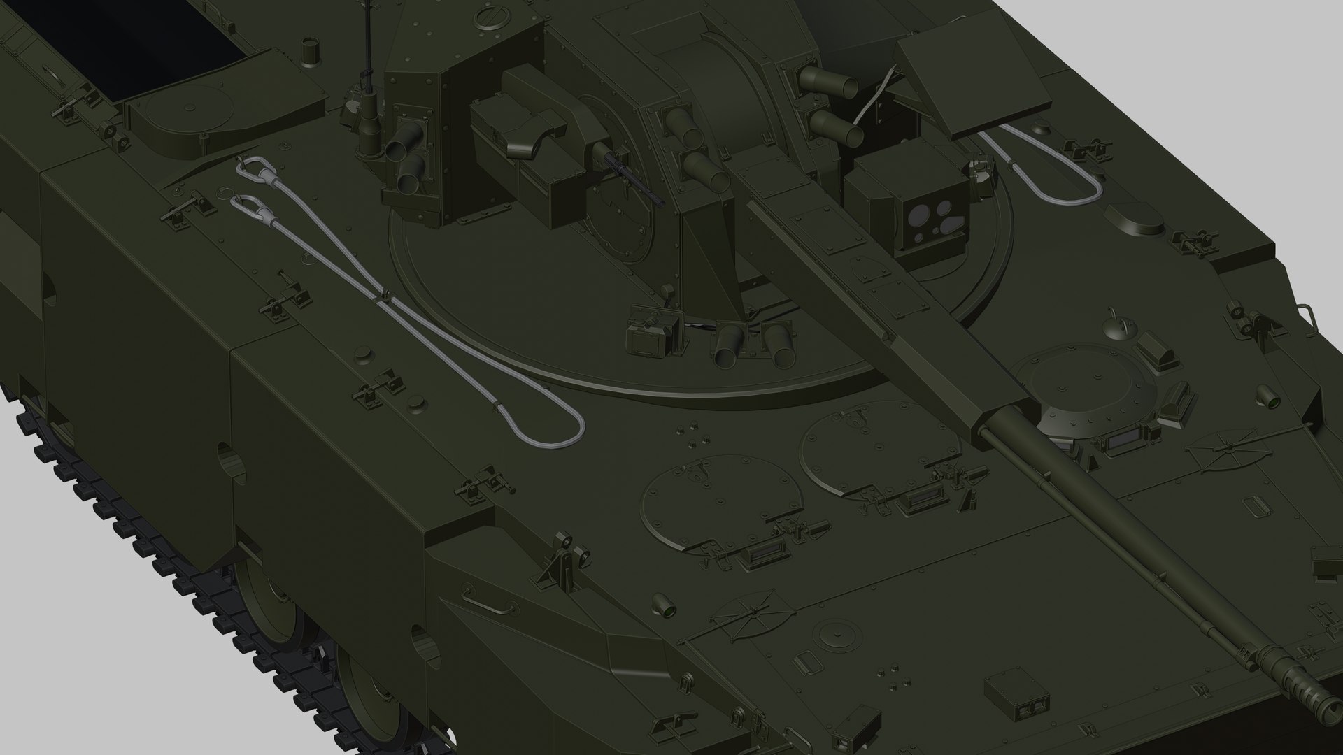2S38 Derivatsiya-PVO 3D Model - TurboSquid 2331997