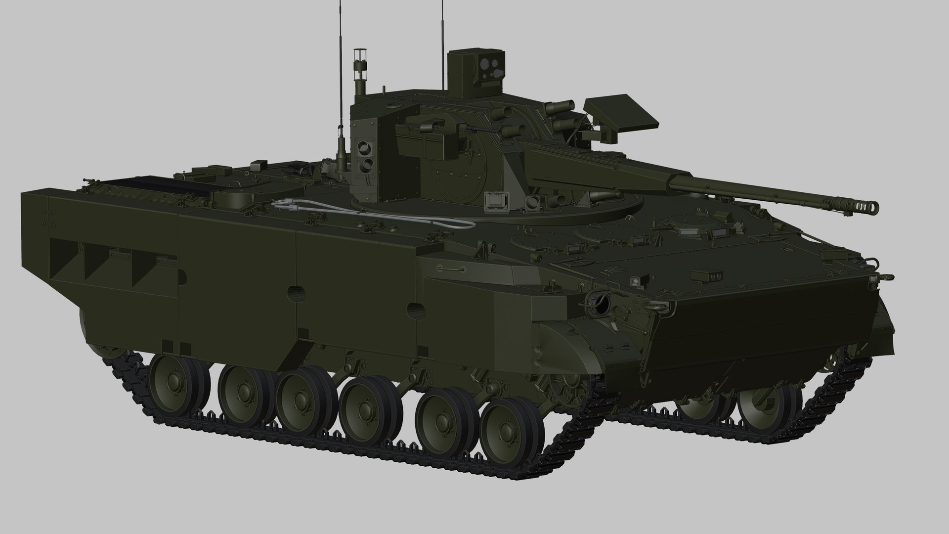 2S38 Derivatsiya-PVO 3D Model - TurboSquid 2331997