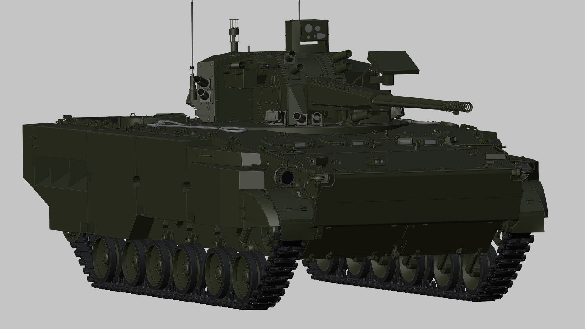 2S38 Derivatsiya-PVO 3D Model - TurboSquid 2331997