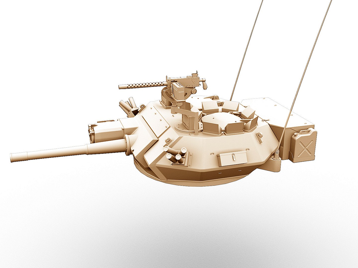 3d Gun Turret Scorpion Model