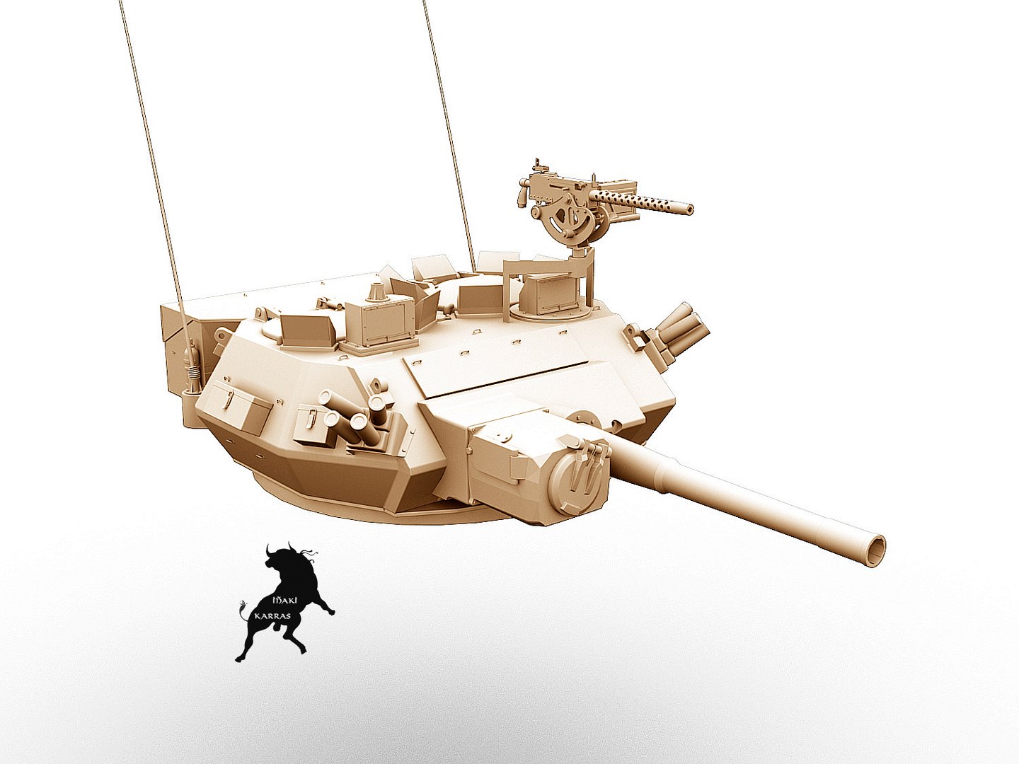 3d Gun Turret Scorpion Model
