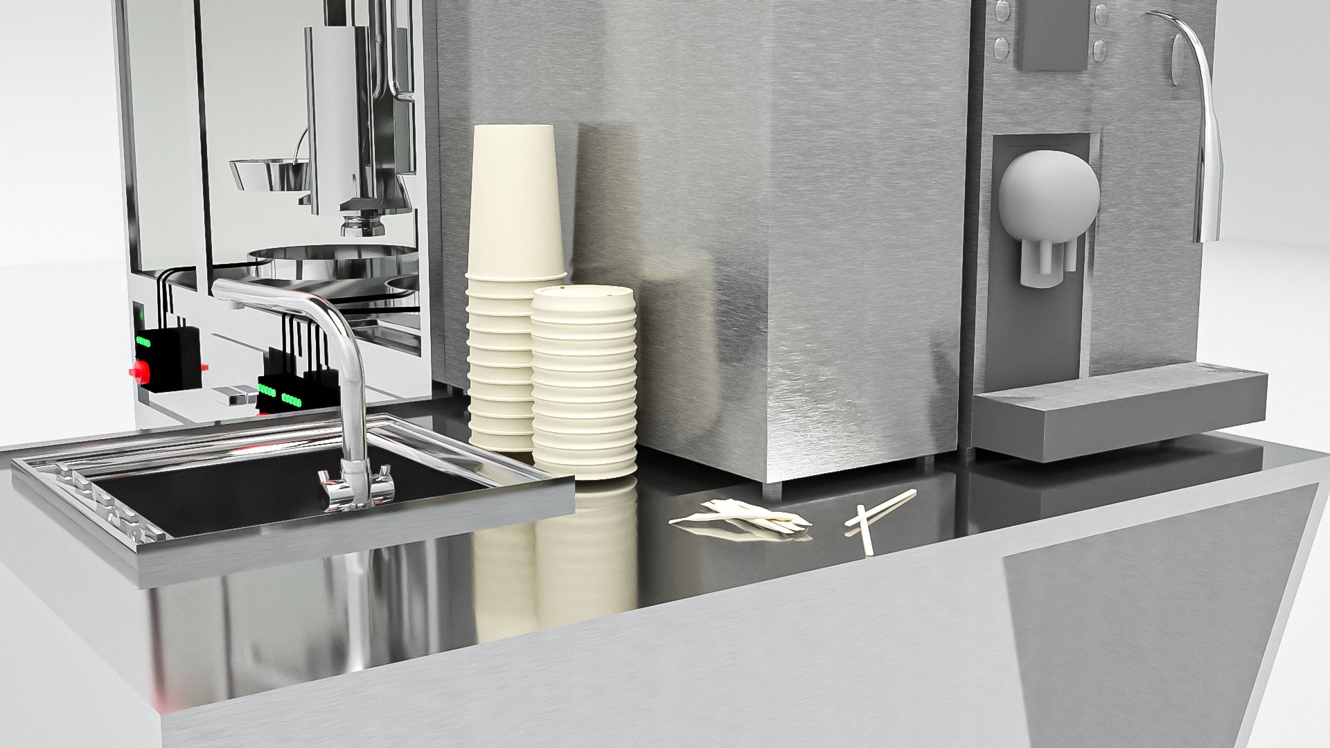 Churro Machine Coffee 3d Max