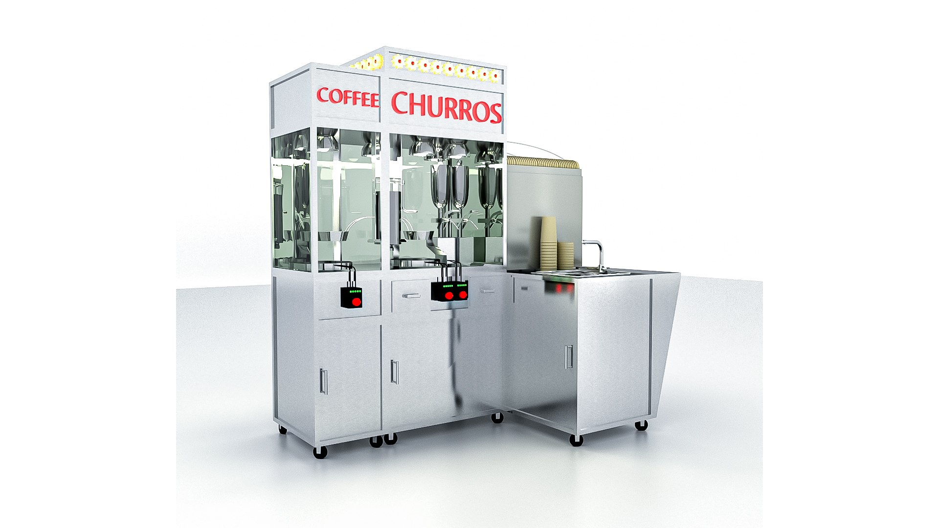 Churro Machine Coffee 3d Max