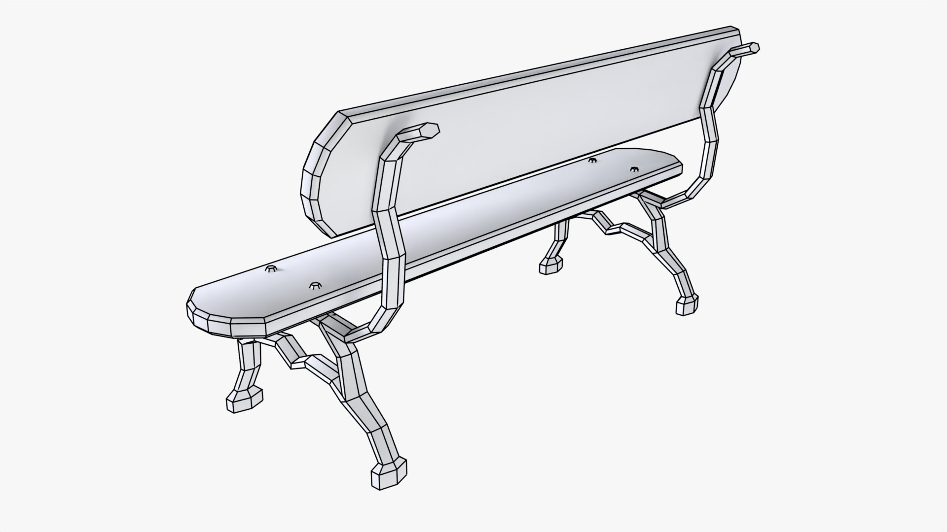 Garden Bench 3D model - TurboSquid 1849727